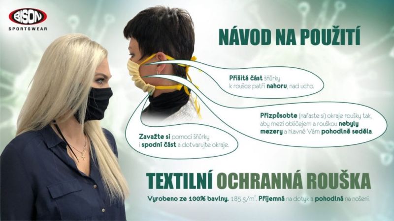 Rouška dvouvrstvá s vnitřní kapsou; HASIČI srdce | Požární bezpečnost s ...